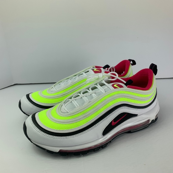 Nike | Shoes | Nike Air Max 97 Am97 White Rush Pink Black Volt | Poshmark